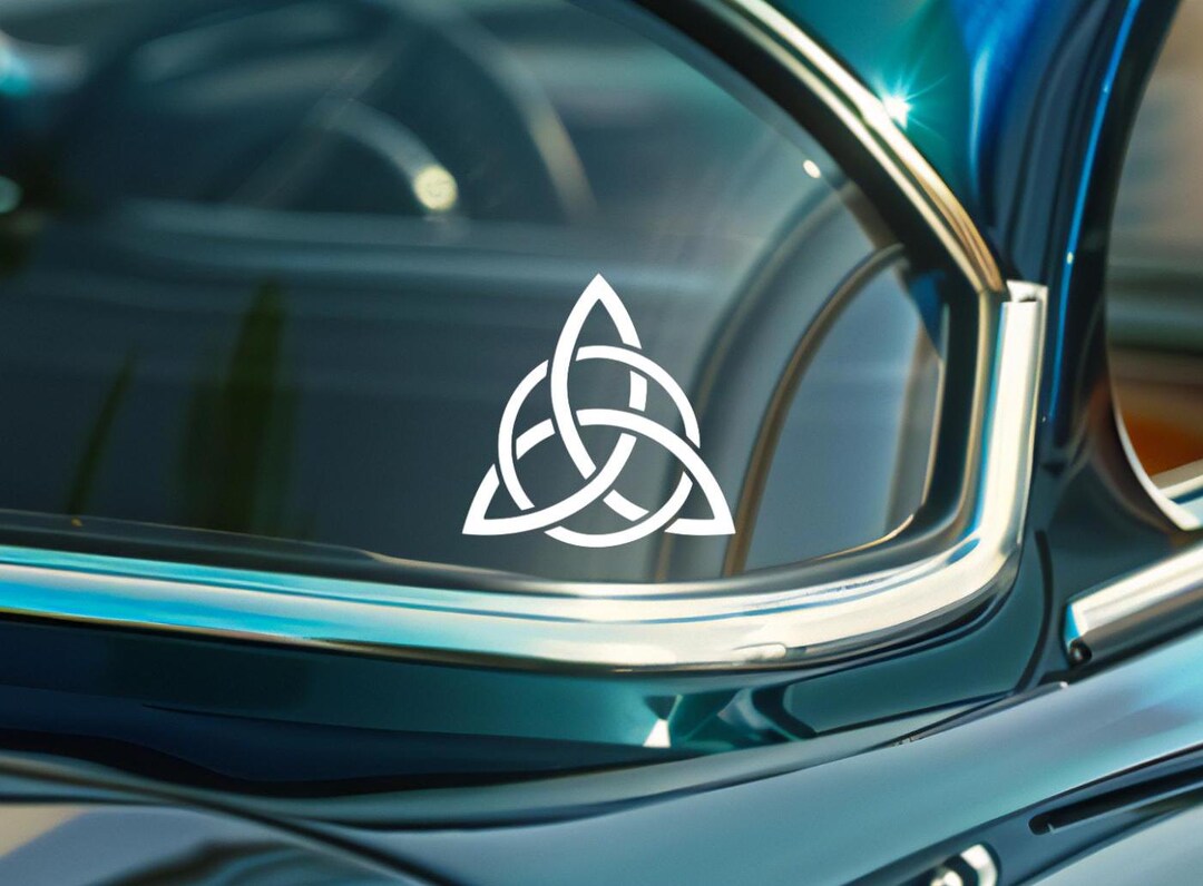 Decal Celtic Trinity Knot Triquetra Knot Car Decal Window Decal Mirror ...