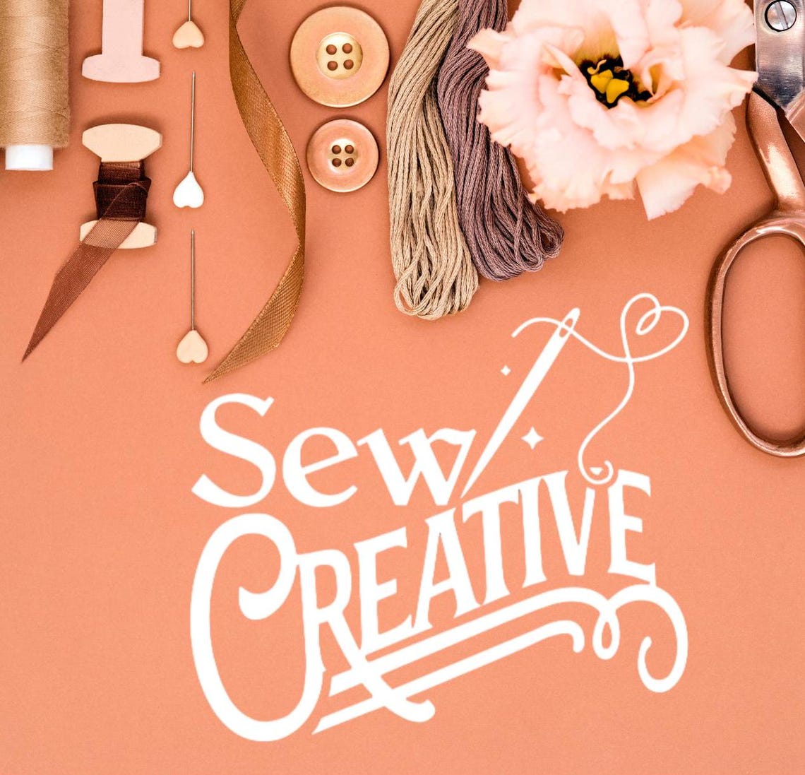Sew Creative Vinyl Decal: Punny Sewing Machine Sticker - Waterproof ...