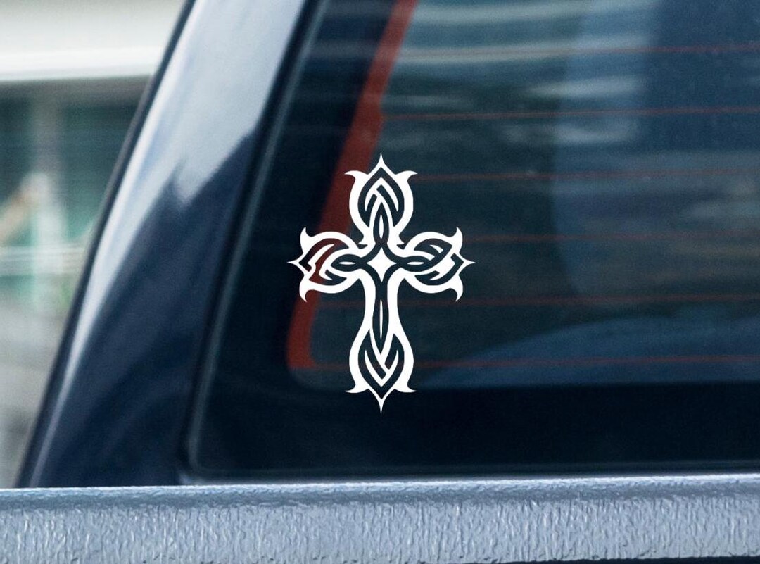 Decal Celtic Cross Decal Car Decals Car Sticker Window Decal Window ...