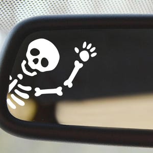 Decal - Hey Boo! Waving Skeleton Vinyl Decal – Cute Spooky Sticker for ...