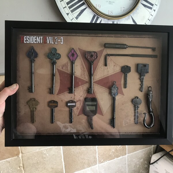 Resident Evil Key Keychains - Etsy