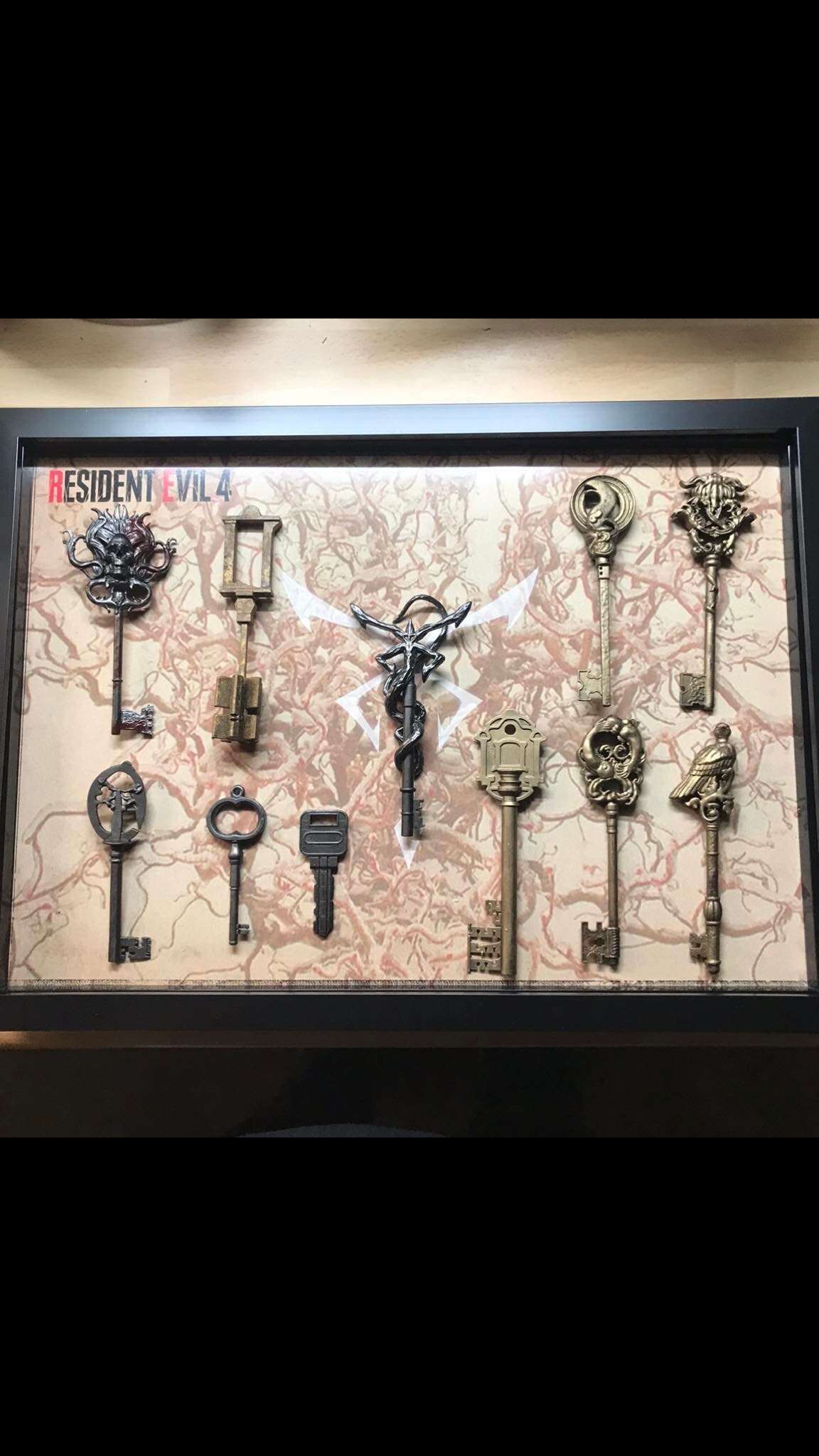 Resident Evil 4 Full Key Collection Solid Resin Keys Ultimate ...