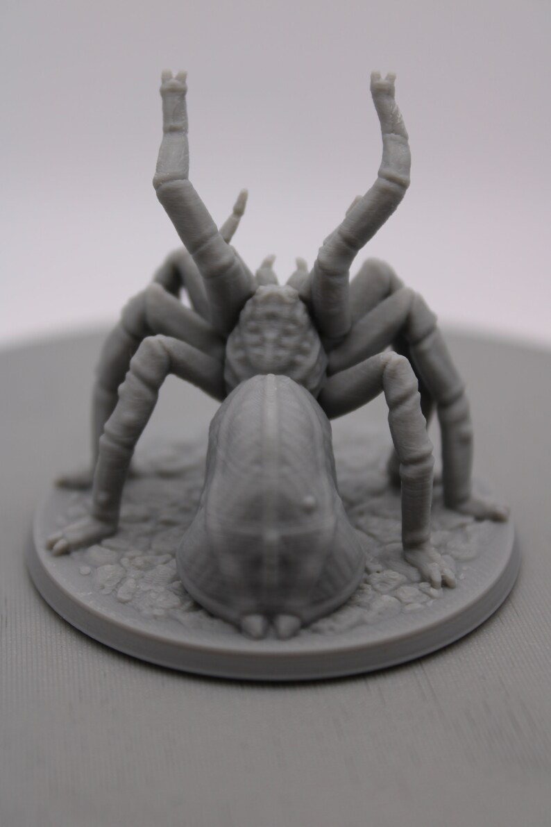 Spider Monster Miniature, 50/28mm Scale, Dungeon and Dragons ...