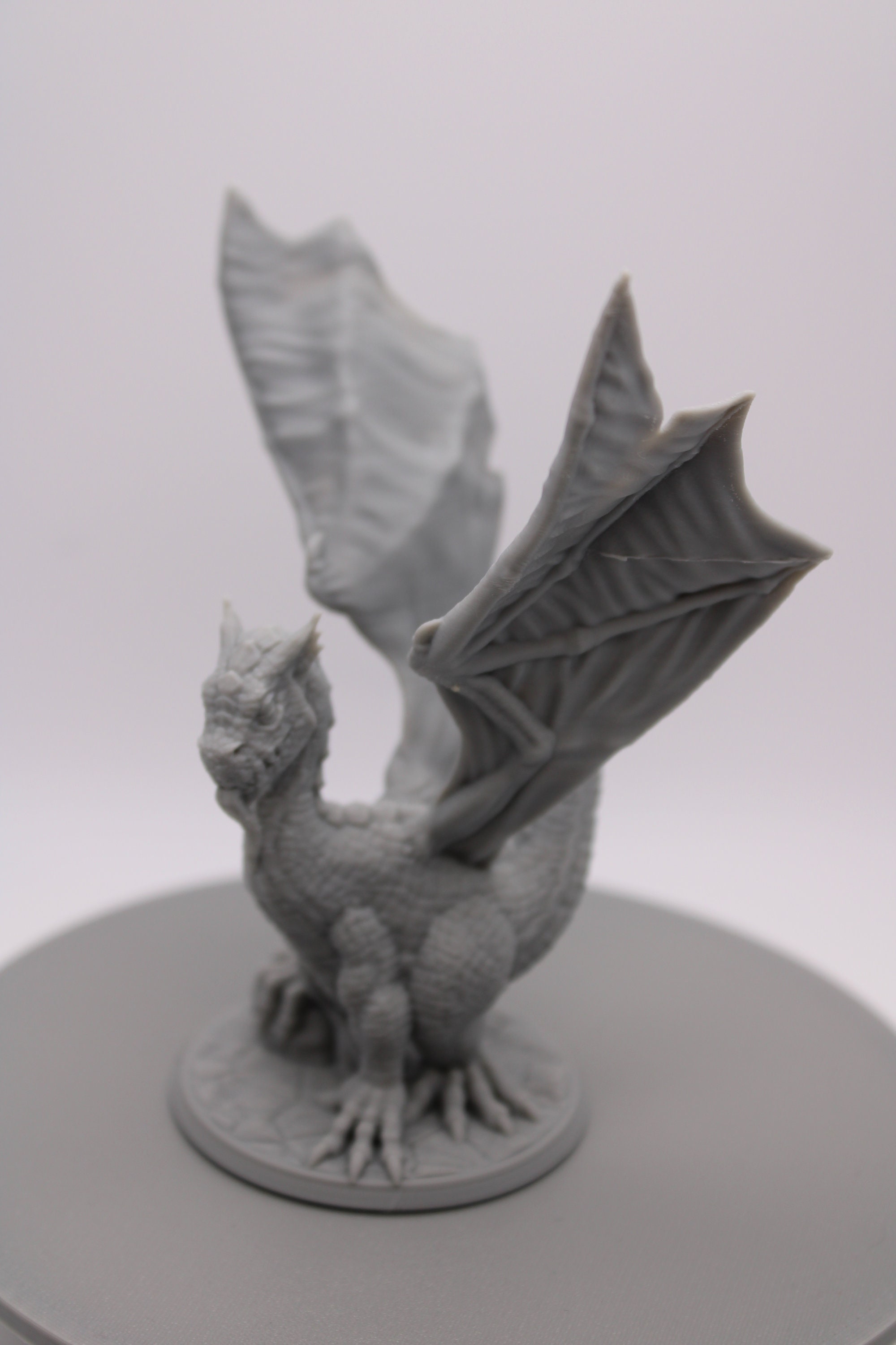 Winged Fire Drake, Dragon Miniature, 50/28mm Scale, Dungeon and Dragons ...