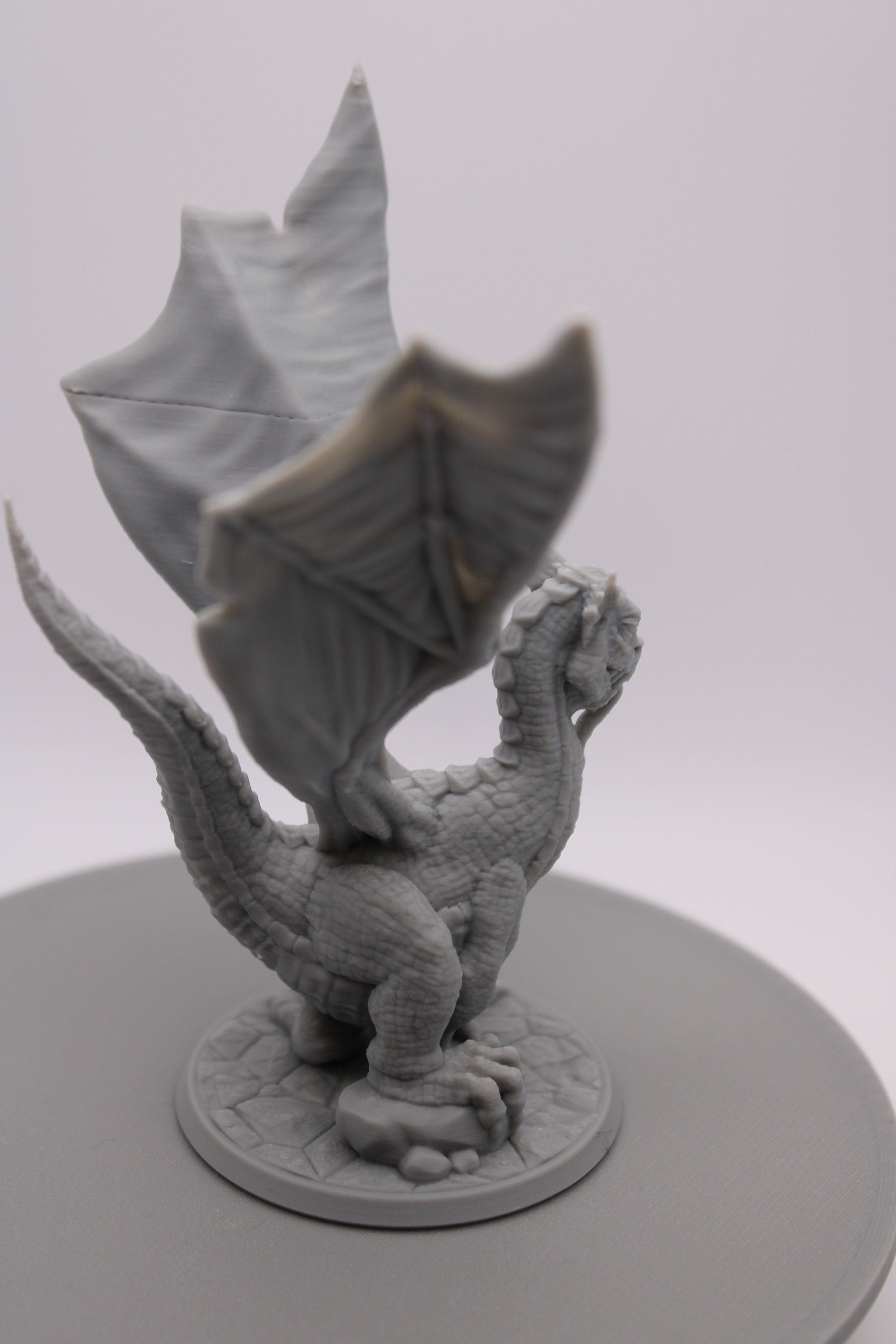 Winged Fire Drake, Dragon Miniature, 50/28mm Scale, Dungeon and Dragons ...