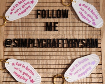 Dragonfly Inn Retro Motel Keychain Gift for Her Vintage Hotel Key Tag ...