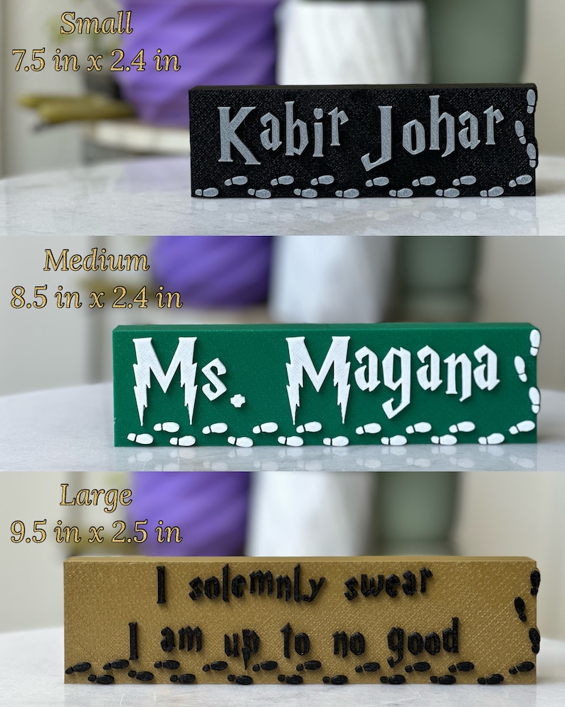 Wizard Sign Teacher Desk Name Plate Classroom Sign Personalized Gift ...