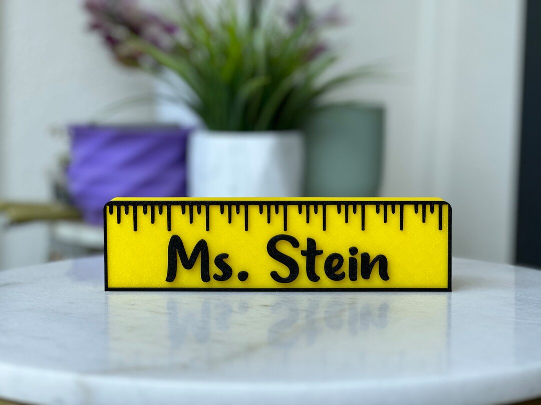 Personalized Math Teacher Name Plate for Desk - Custom Teacher Gift and ...