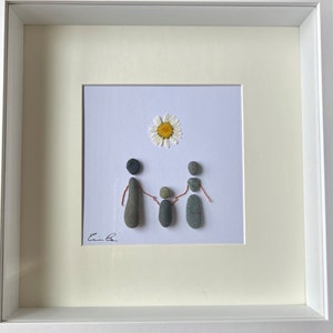 Framed Rock Art Family in Shadow Box Frame - Etsy