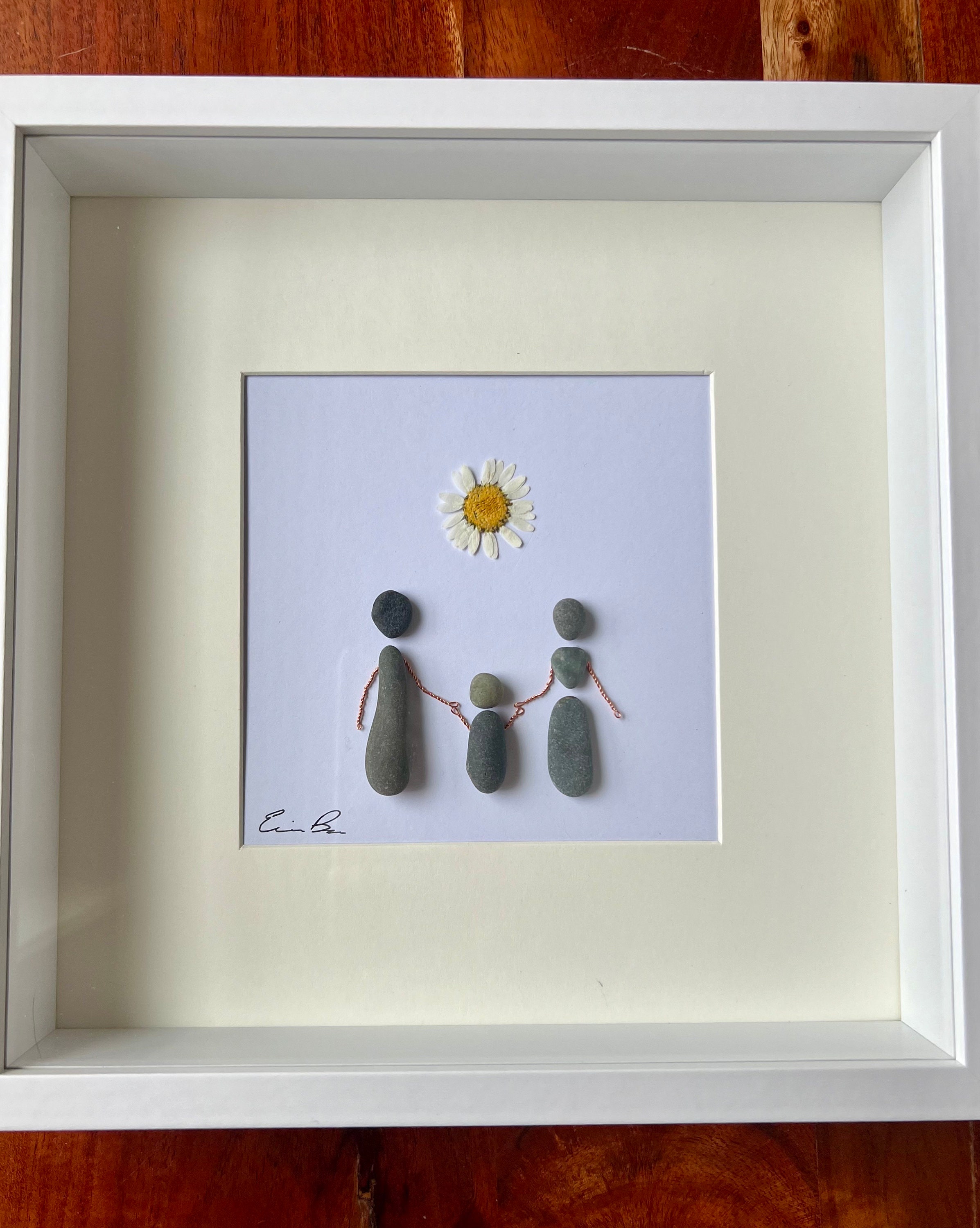 Framed Rock Art Family in Shadow Box Frame - Etsy