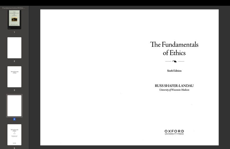 Fundamentals of Ethics Sixth Edition by Russ Shafer - Etsy