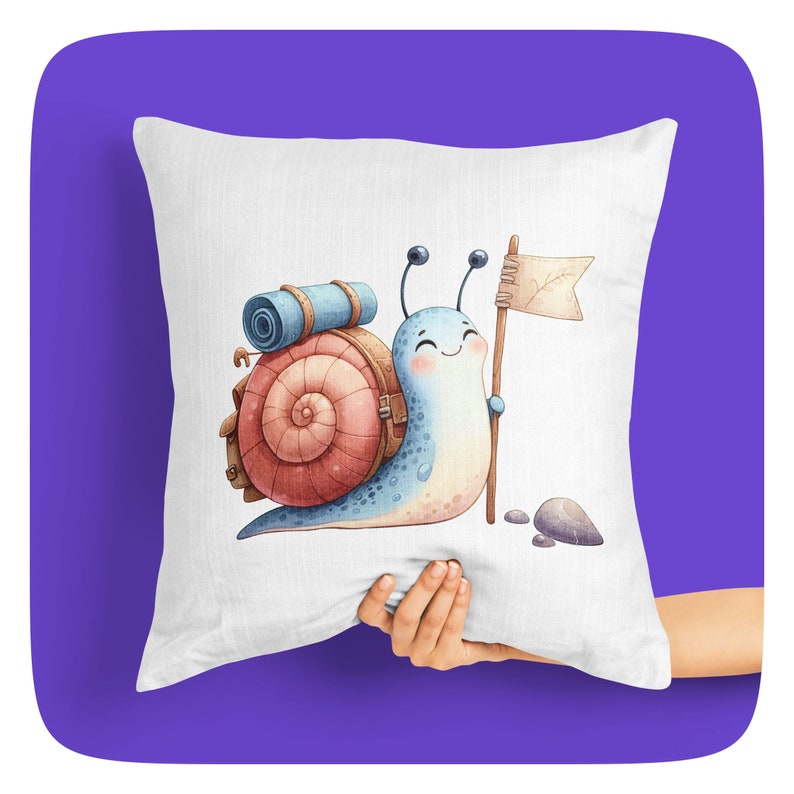 Cute Snail Watercolor Clipart, 20 Snails Clipart, Baby Snail Png ...