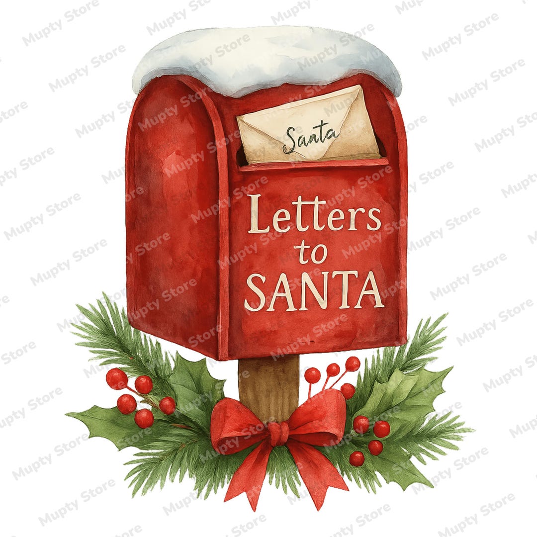 15 Christmas Elements Clipart PNG, Watercolor Holiday Decorations ...
