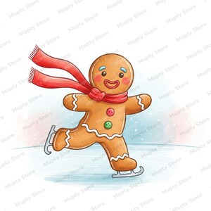 20 Gingerbread Man Clipart Pack PNG, Cute Christmas Cookie ...