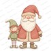 25 Cute Christmas Clipart, Santa Clipart, Planners Holiday Cards ...