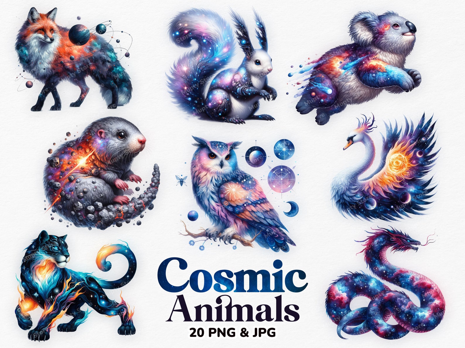 Celestial Animals, Cosmic Animals, Galaxy Animal Sublimation, Cosmic ...