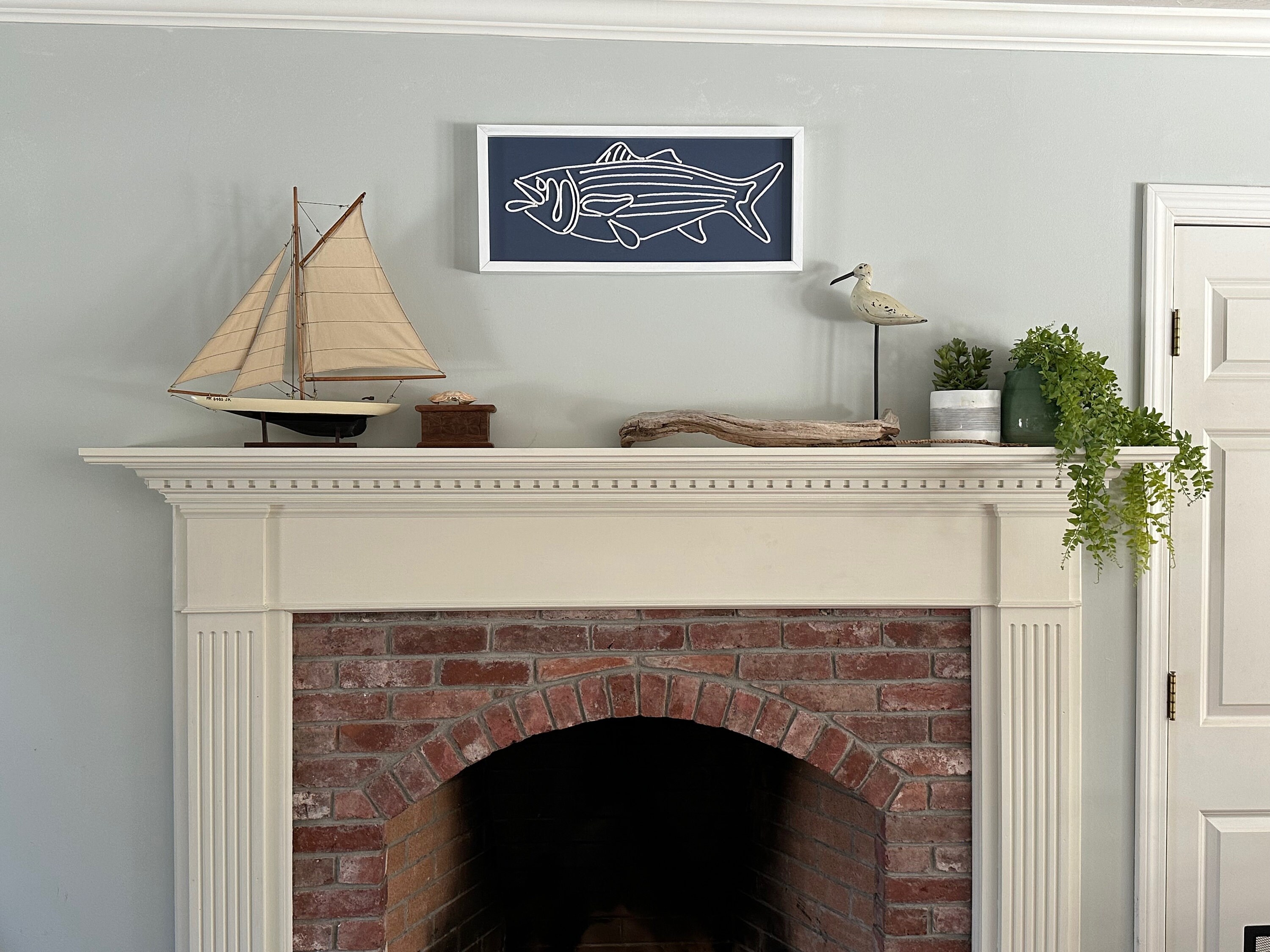 Striper Fish String Art - Cape Cod Blue - Etsy