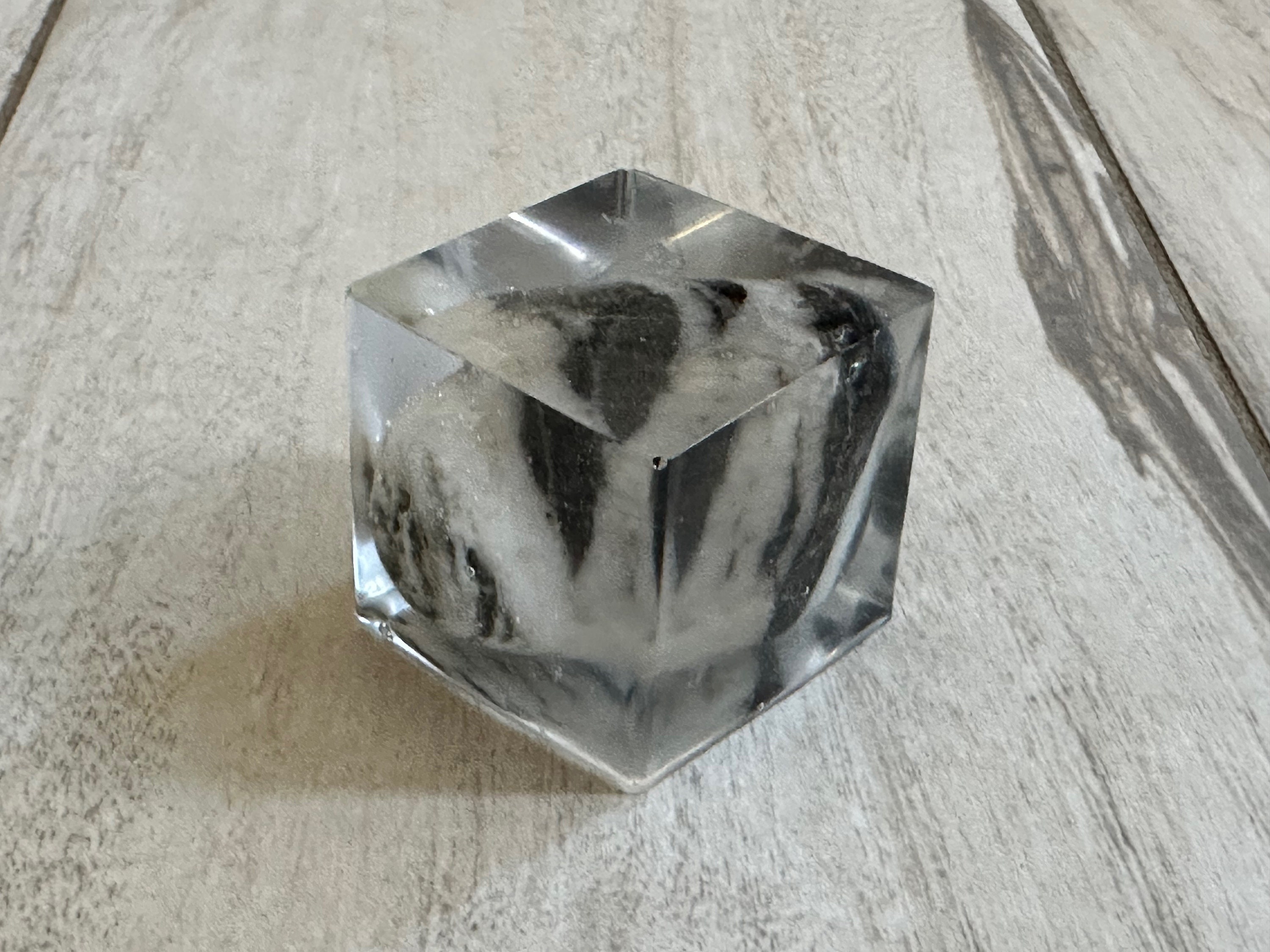 Striped Beach Stone -epoxy/resin Cube - Etsy