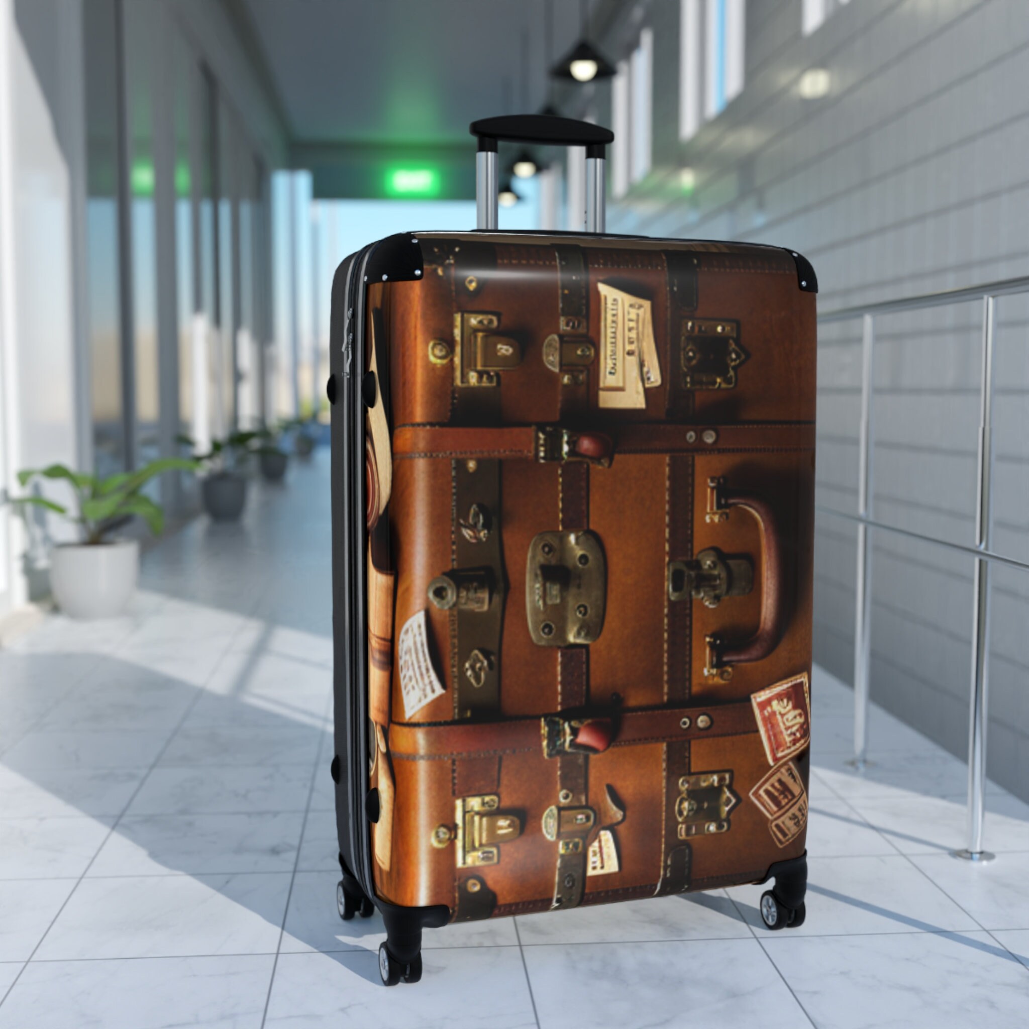 Antique Trunk Inspired Suitcase 3 Sizes - Etsy