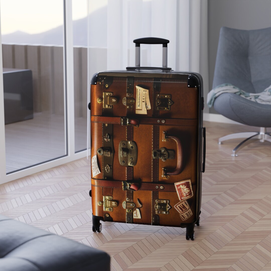 Antique Trunk Inspired Suitcase 3 Sizes - Etsy