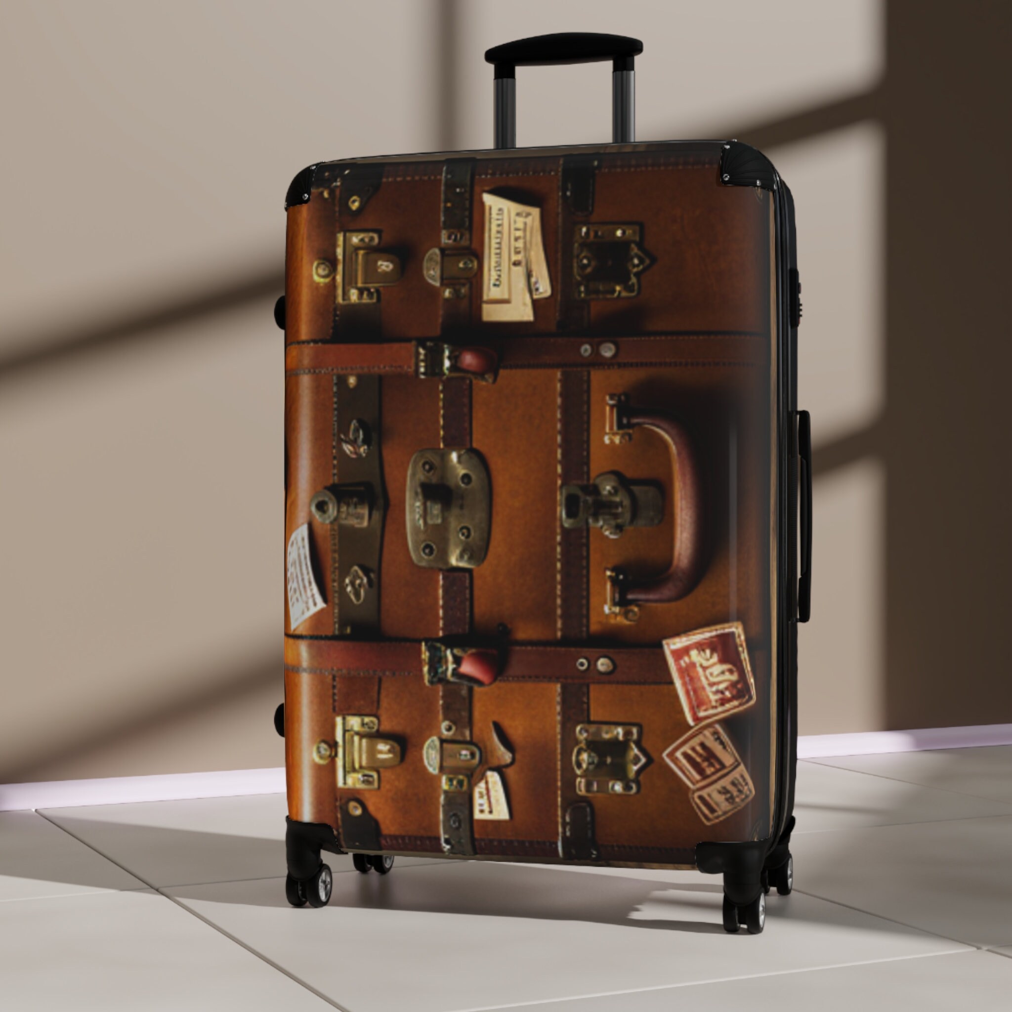 Antique Trunk Inspired Suitcase 3 Sizes - Etsy