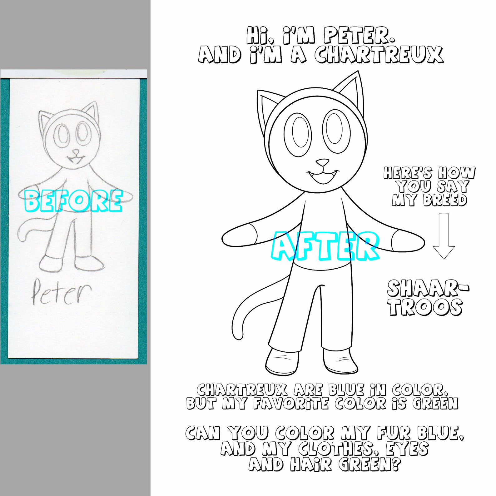 The Copycats Series 19 Coloring Pages - Etsy