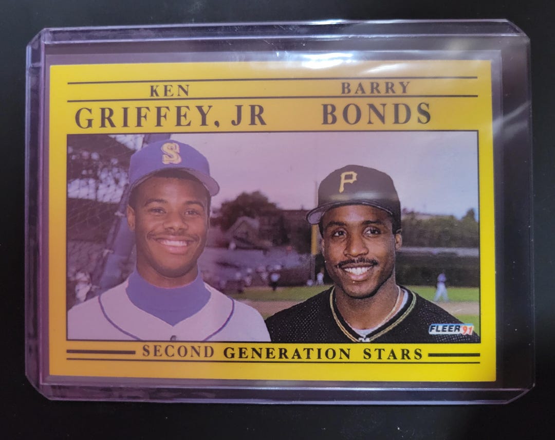 Ken Griffey, Jr & Barry Bonds 1991 Fleer Card - Etsy