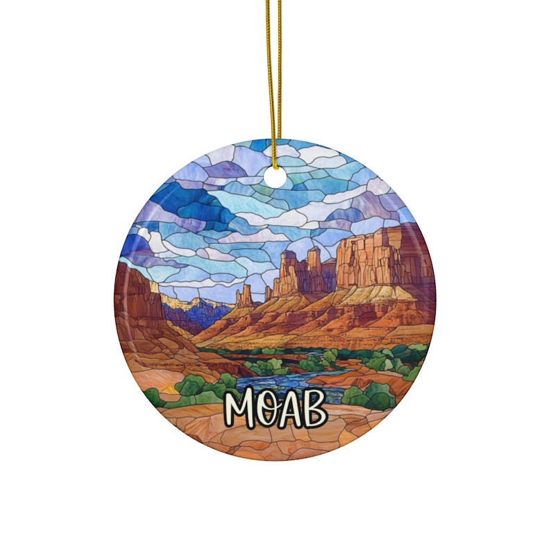 Custom Moab Ornament |faux Stained Glass |unique Utah Souvenir ...
