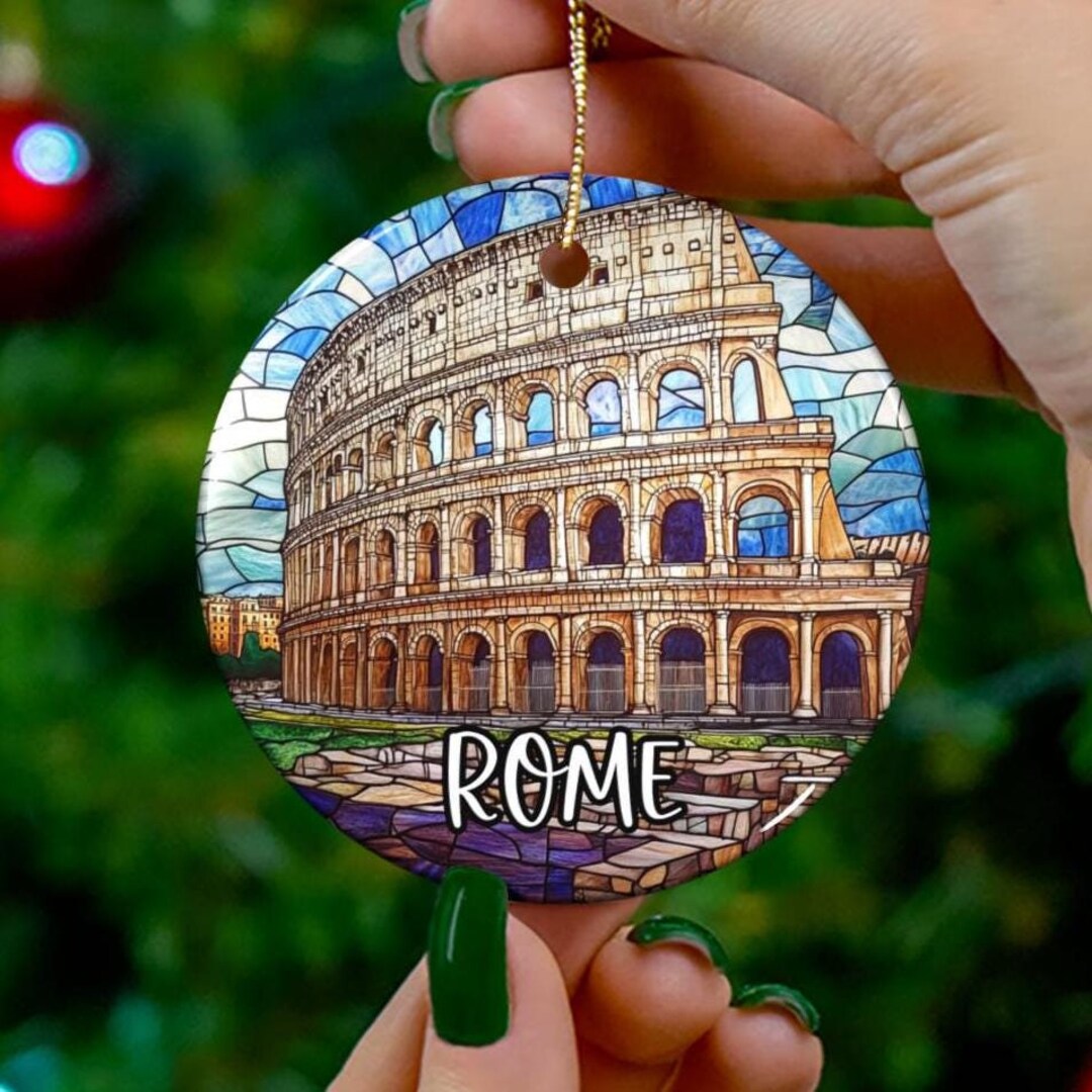 Custom Rome Ornament |faux Stained Glass |unique Italy Souvenir ...