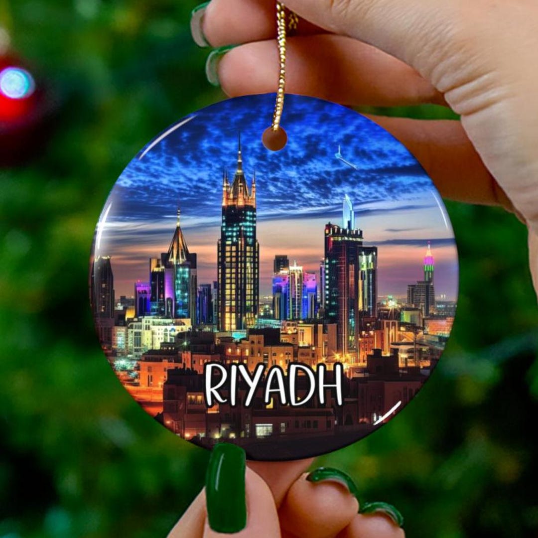 Custom Riyadh Saudi Arabia Ornament |faux Stained Glass |unique ...