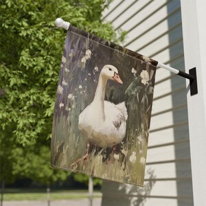Vintage Goose Cottagecore Garden Flag, Outdoor Decor, Welcome Sign ...
