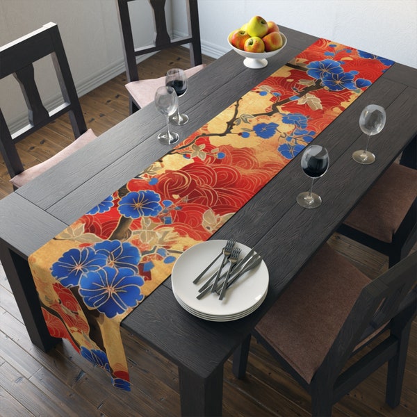 Asian Table Runner - Etsy