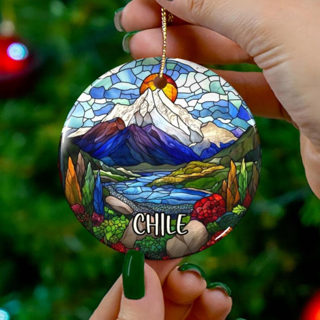 Custom Chile Ornament |faux Stained Glass |unique Souvenir |vacation ...