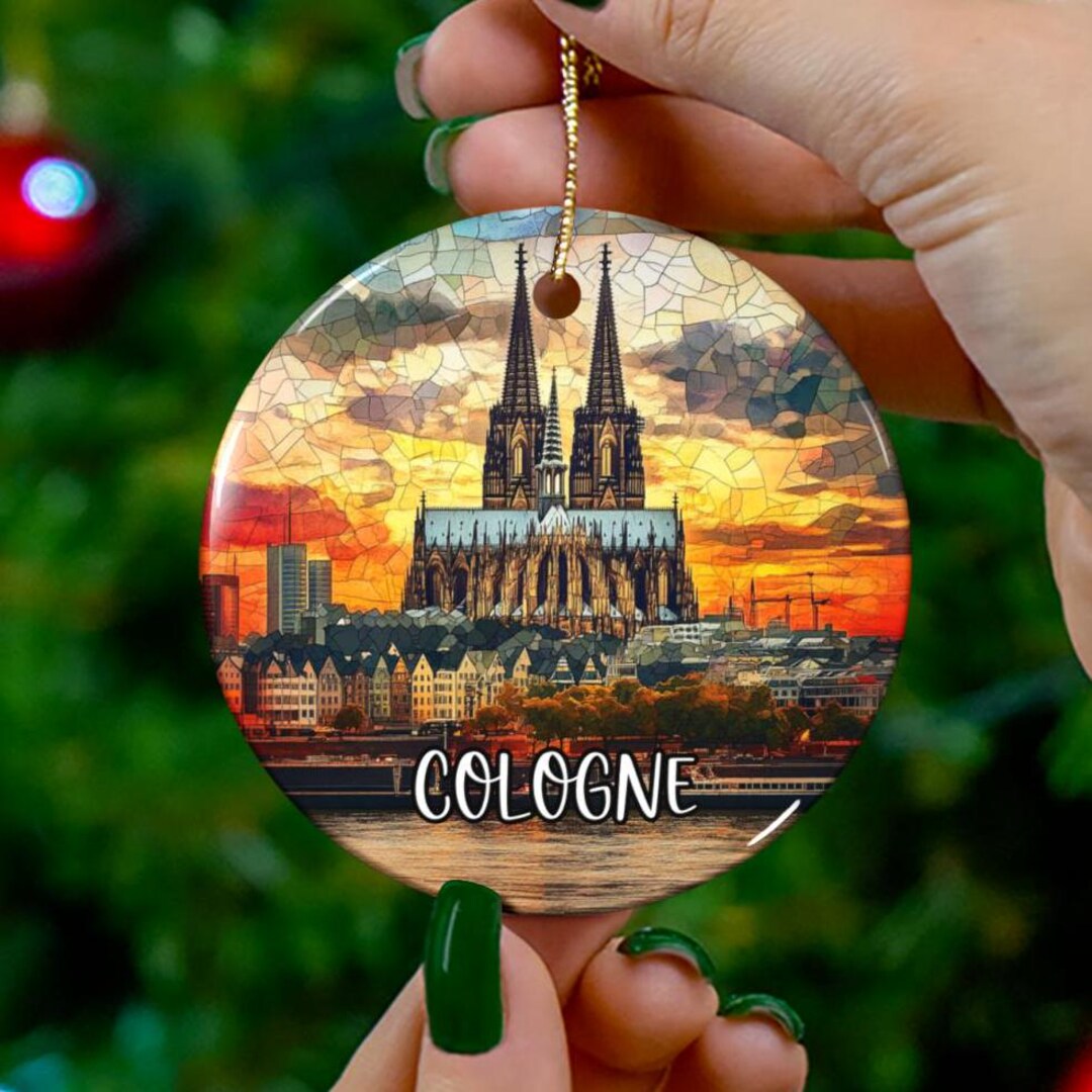 Custom Cologne Germany Ornament |faux Stained Glass |unique Europe ...