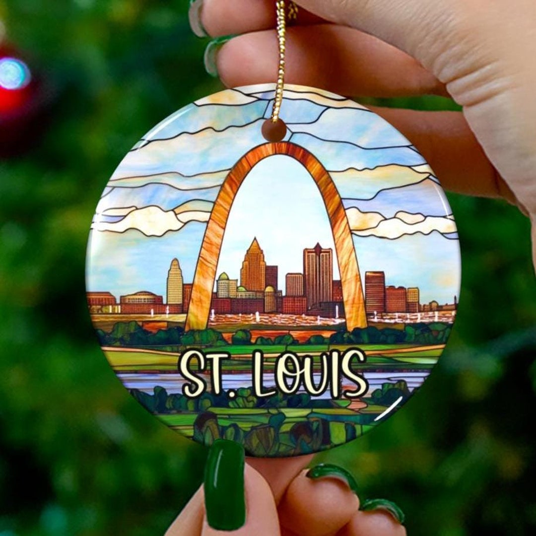 Custom St. Louis Ornament |faux Stained Glass |unique Souvenir ...