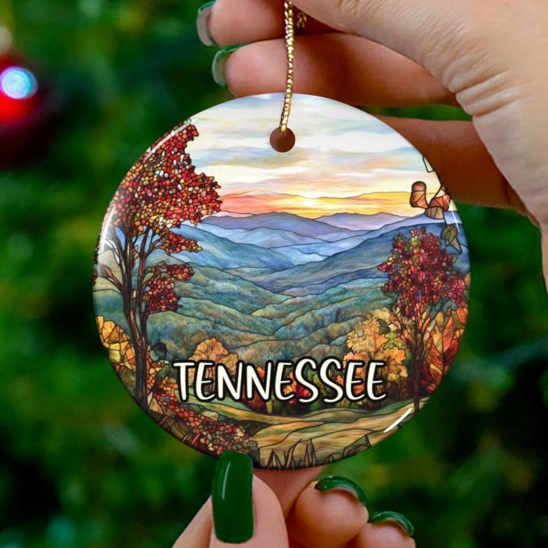 Custom Tennessee Ornament |faux Stained Glass |unique Souvenir ...