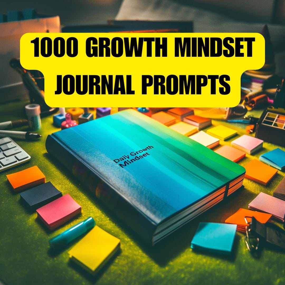 Growth Mindset Journal Prompts, Self-reflection Workbook (PDF) - Etsy