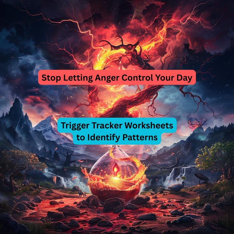 Anger Management Workbook Printable Bundle | Worksheets, Triggers ...