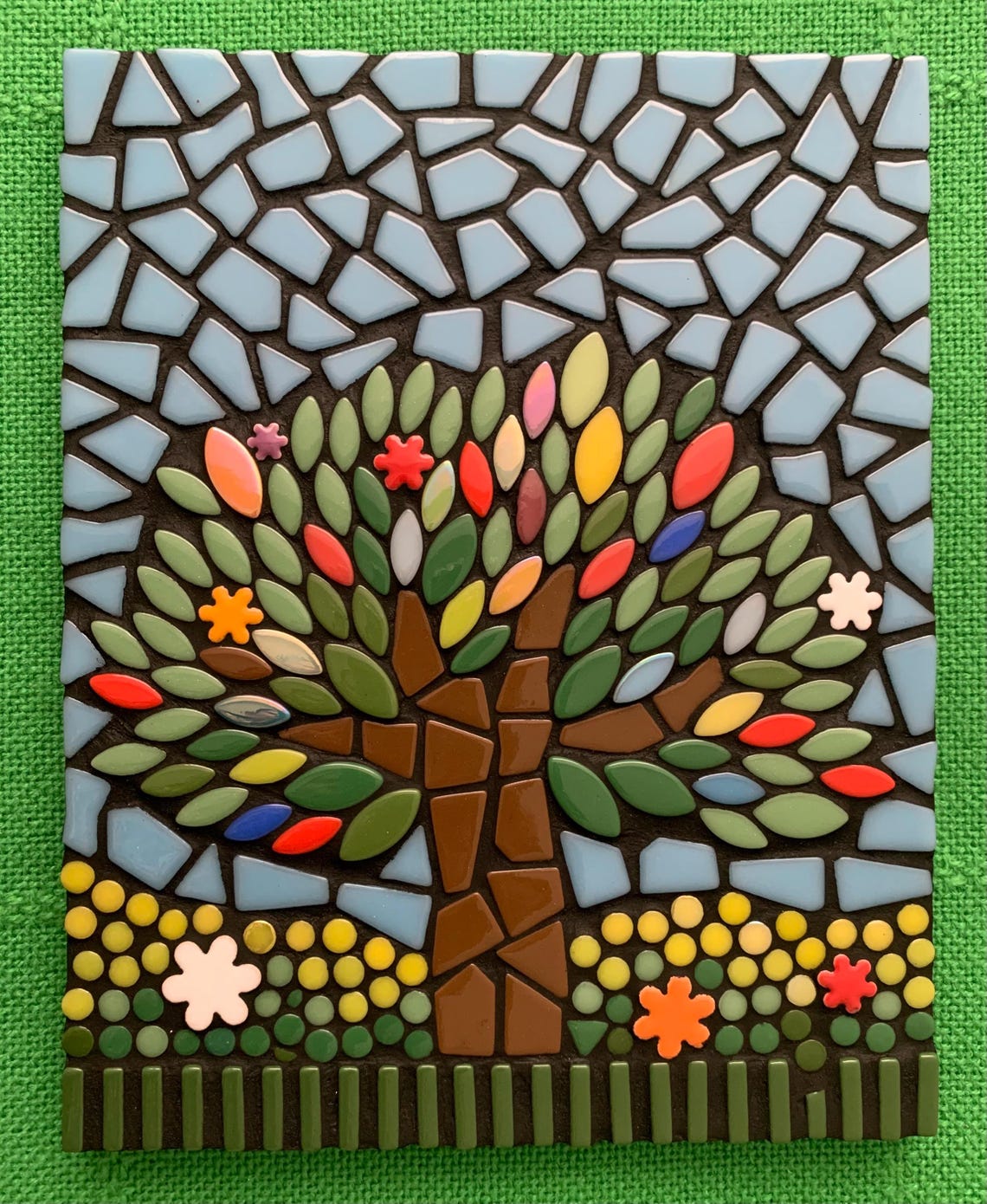 DIY Mosaic Kit for Beginners: Floral Art Craft Set (8x10 Inch). - Etsy