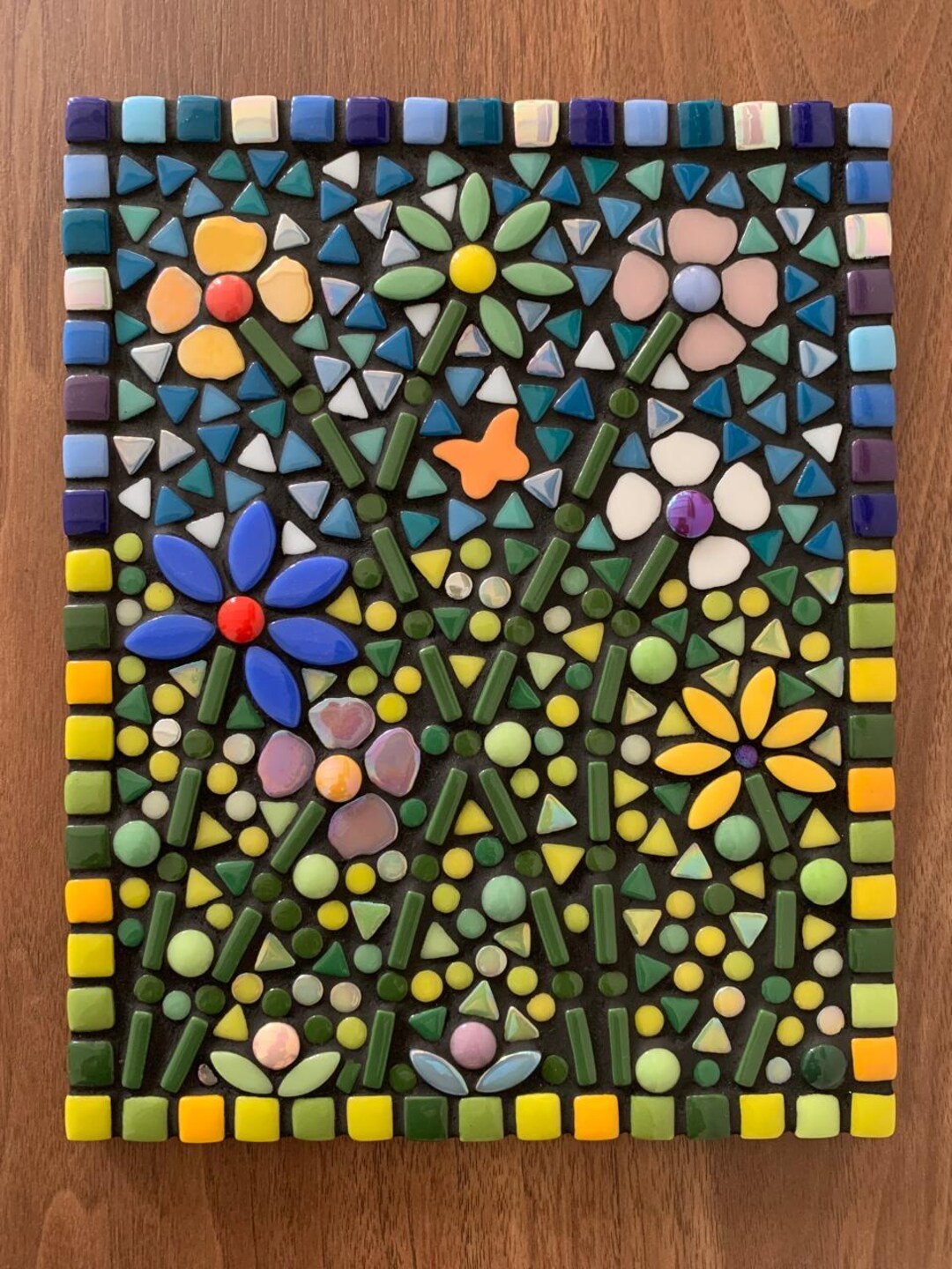 DIY Mosaic Kit for Beginners: Floral Art Craft Kit (8 X 10 Inches). - Etsy