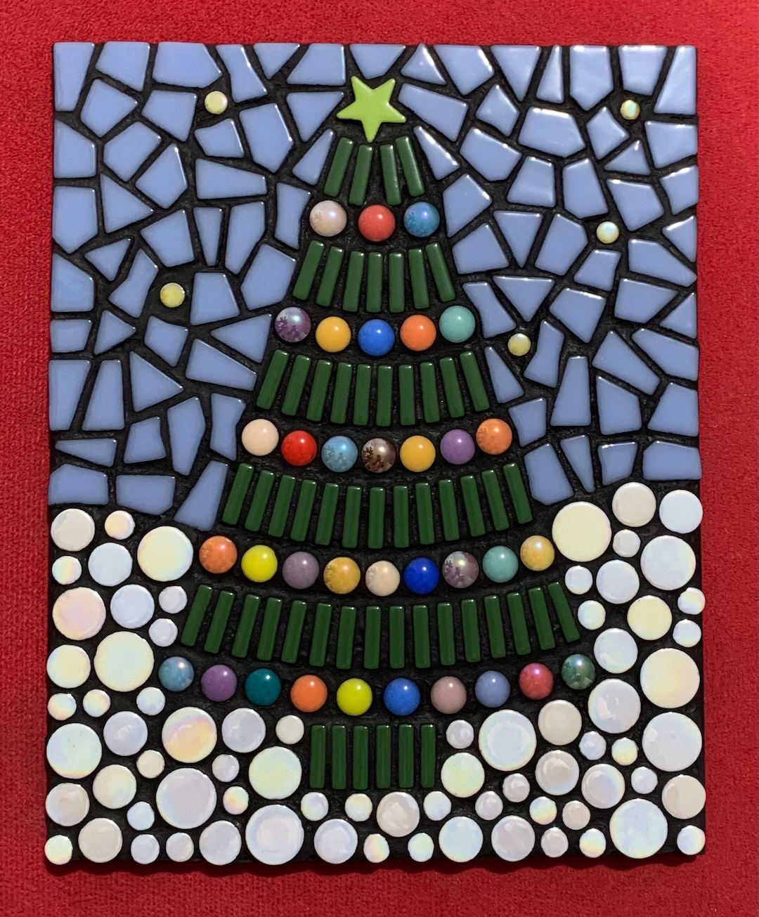 DIY Christmas Mosaic Kit for Beginners Festive Holiday Craft Set for ...