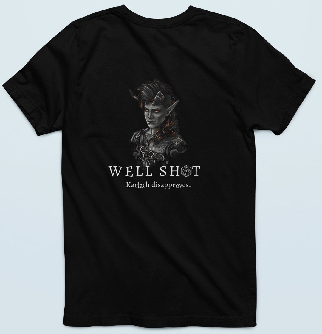 Karlach Disapproves Black T-shirt Baldurs Gate 3, Baldurs Gate, BG3 ...