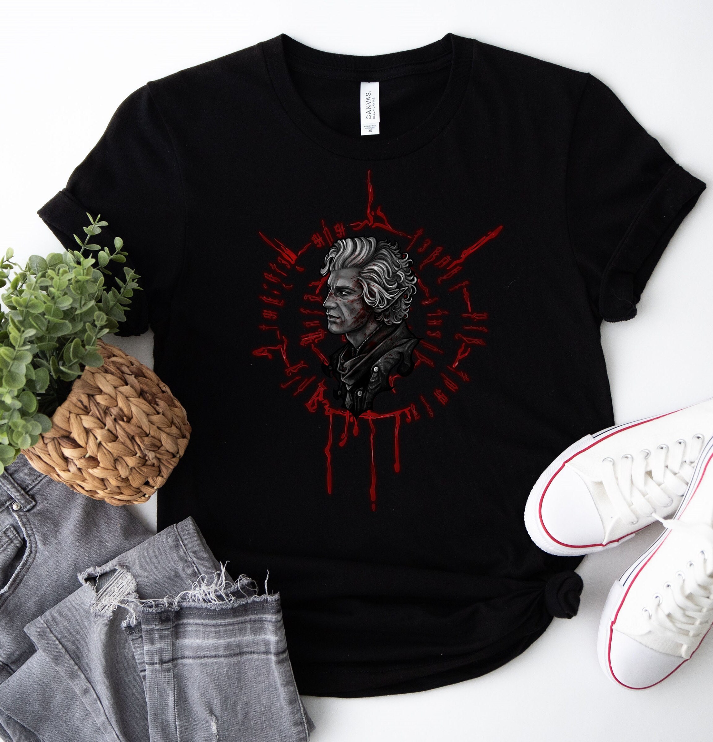 Astarion Scar Baldurs Gate 3 Vintage Tshirt Baldurs Gate 3 Tee ...