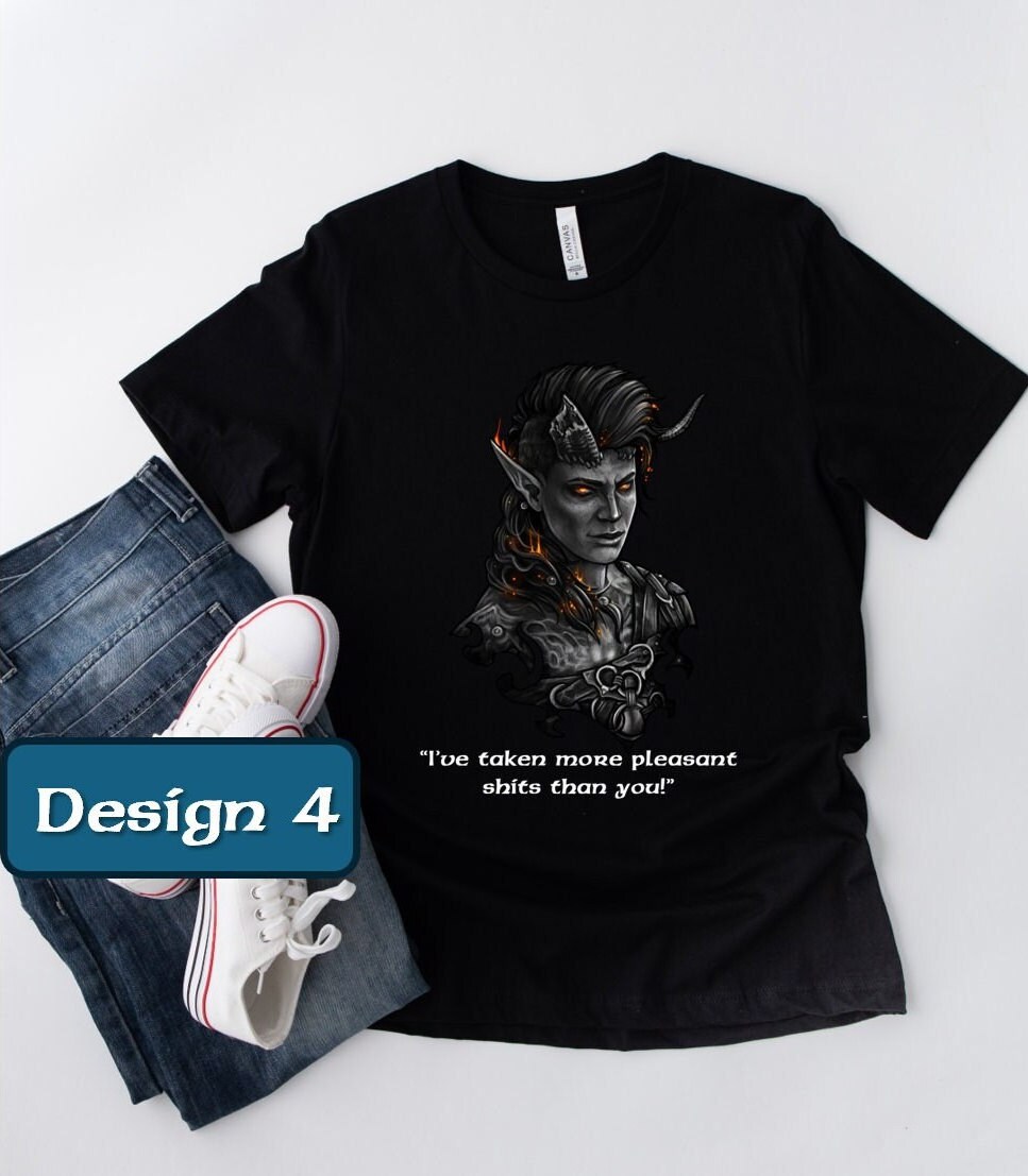 Karlach Baldurs Gate 3 Vintage Black Tshirt Baldurs Gate 3 Tee ...