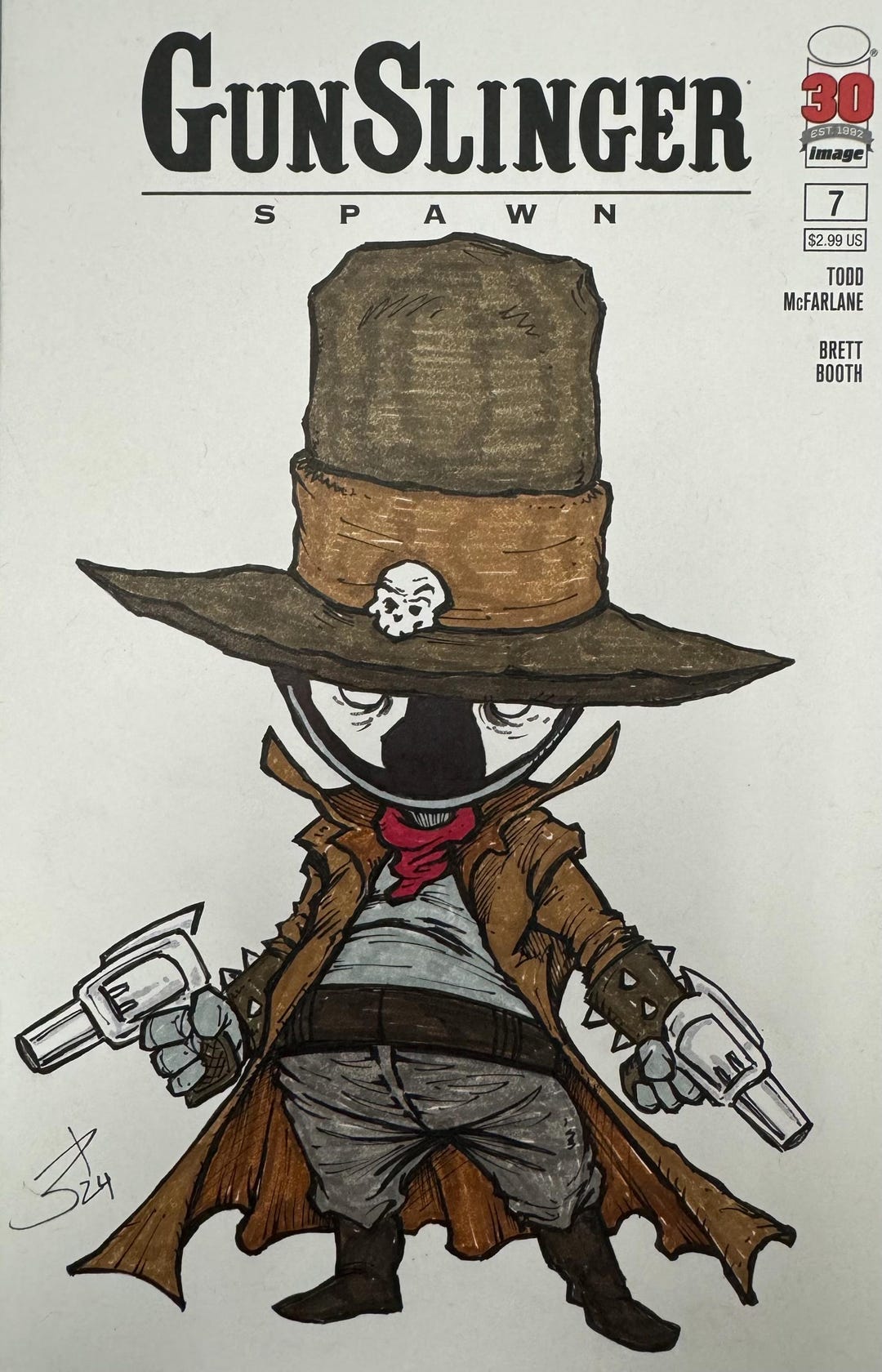 Gunslinger Spawn Original Drawing Comic Book Sketch Cover by ...