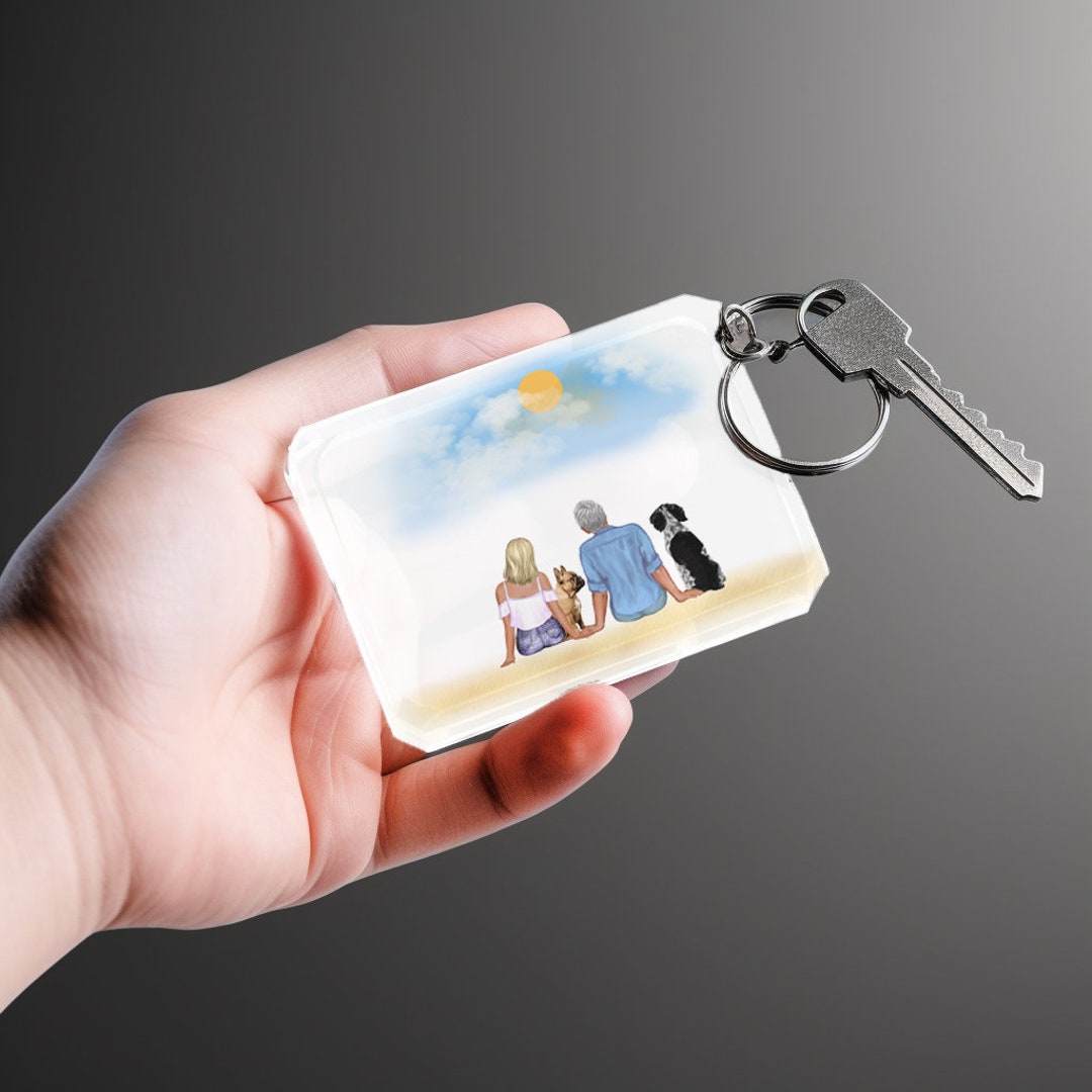 Acrylic Personalised Keyrings - Family Gift - Custom Keyring With Names ...
