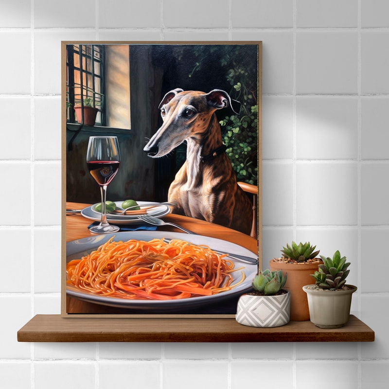 Greyhound Print - Etsy