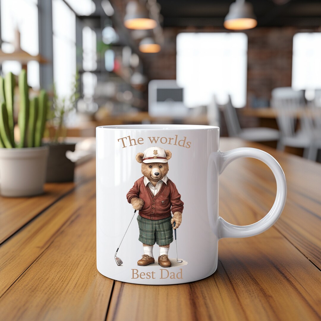 Vintage Polo Bear 11oz Mug, Fathers Day Gift, DAD COFFEE CUP, Grandad ...