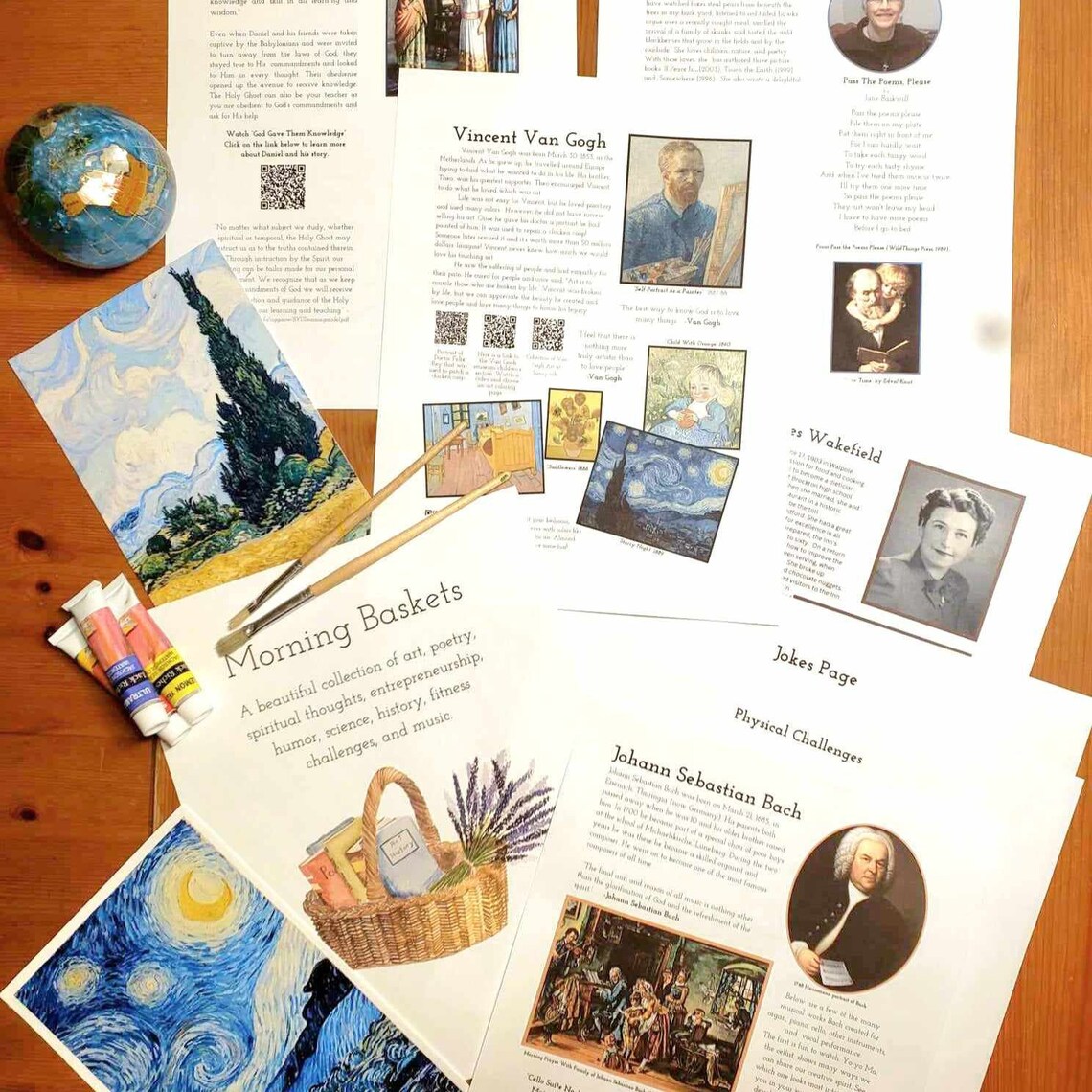 Homeschool Morning Basket Activities important People in History ...