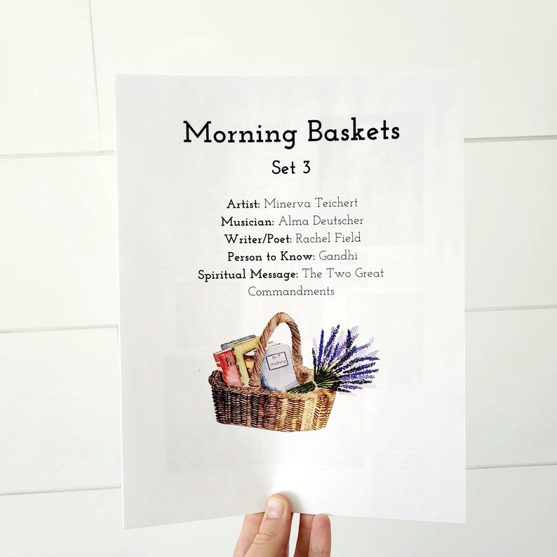 Homeschool Morning Basket – Famous Artists, Musicians, History (digital ...